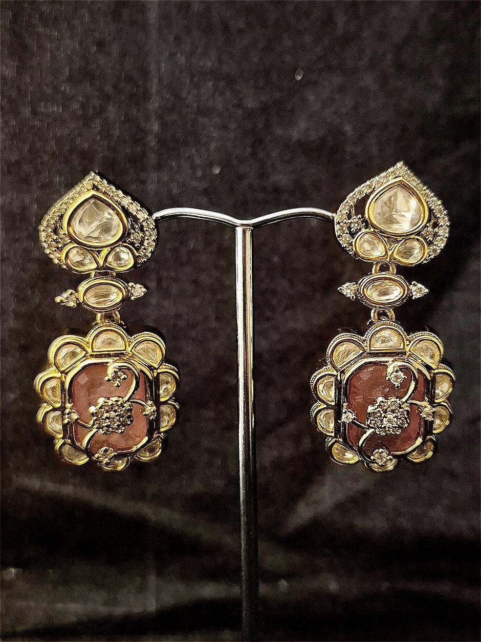 Kundan Stone Earring – newhyderabadpearls